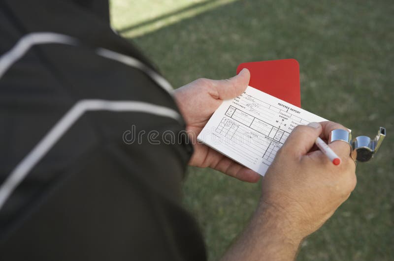 Referee Writing His Report Book Stock Photos - Free & Royalty-Free ...