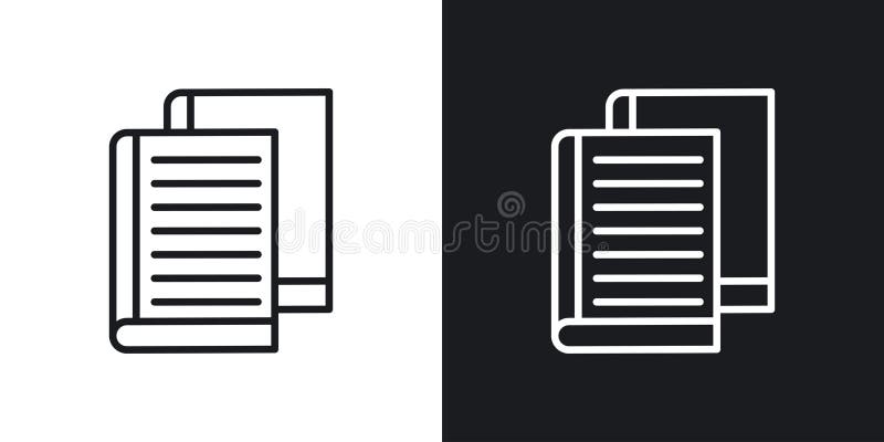 Reference Data Icon Set. Books Learning Knwoledge in a Black Filled and ...