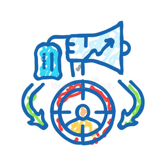 Reference Groups Consumer Behavior Icon Doodle Illustration Stock ...