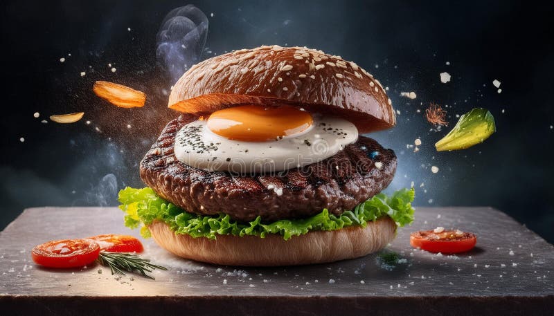 Firefly Elevate Your Dinner with a Succulent Grill Beef Burger ...