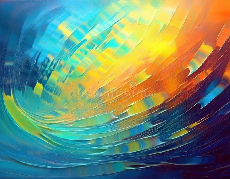 Abstract Post-Impressionist Painting: a Visual Inspiration Stock ...