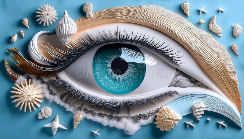 Timeless Vision: an Art Nouveau Eye Stock Illustration - Illustration ...