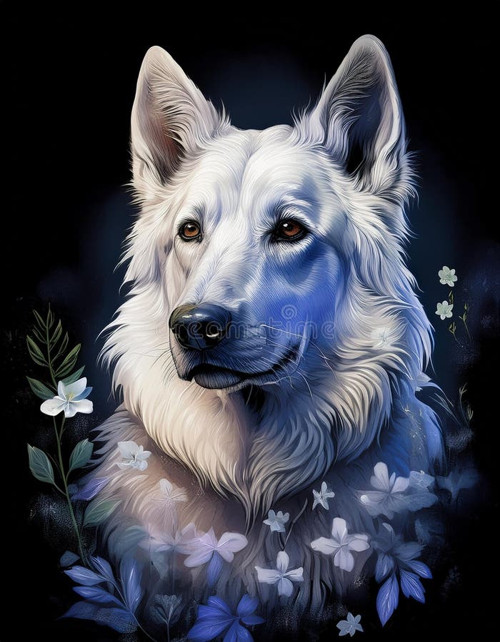 German shepherd cartoon stock photo. Image of shepherd - 341047692