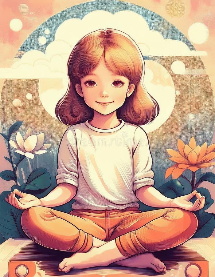 Yoga lifestyle cartoon stock image. Image of comics - 352897269