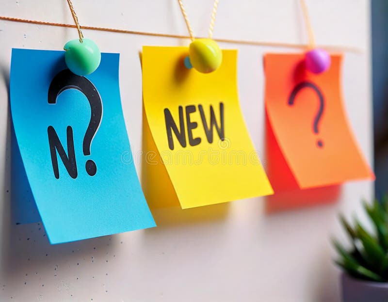 Colorful Post-it Notes Sticky Notes for Writing New Ideas and Concepts ...