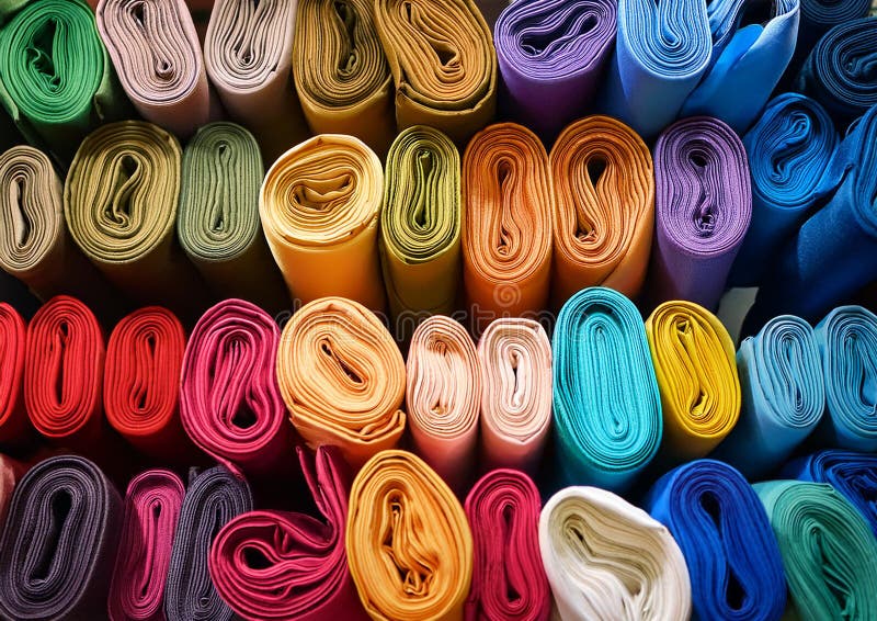 Many Colorful Threads in Store for Sewing Stock Illustration ...