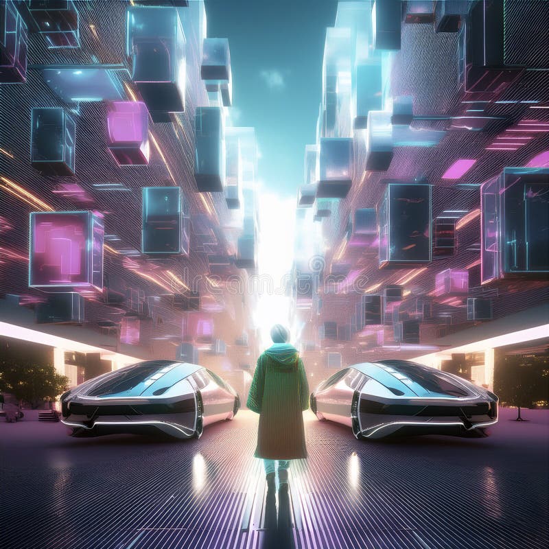 AI Generated Illustration – the Illuminated Path: Gateway To Tomorrow ...