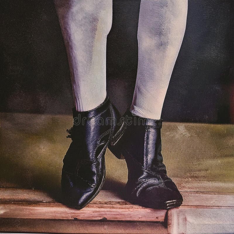 Worn Black Leather Tap Shoes Stock Illustrations – 2 Worn Black Leather ...