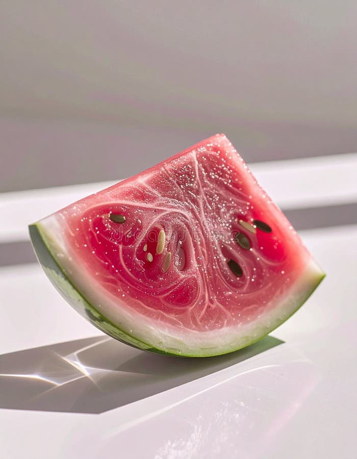 Refreshing Watermelon Slice Stock Image - Image of gastronomy, macro ...