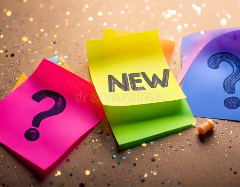 Colorful Post-it Notes Sticky Notes for Writing New Ideas and Concepts ...