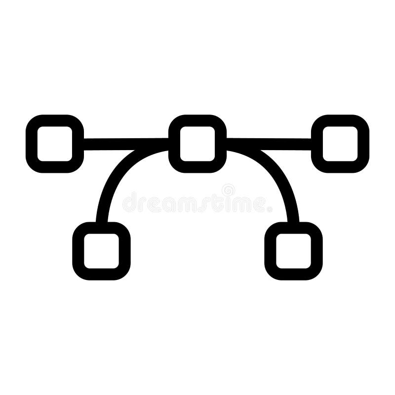 The Reference Points of the Icon Vector. Isolated Contour Symbol ...