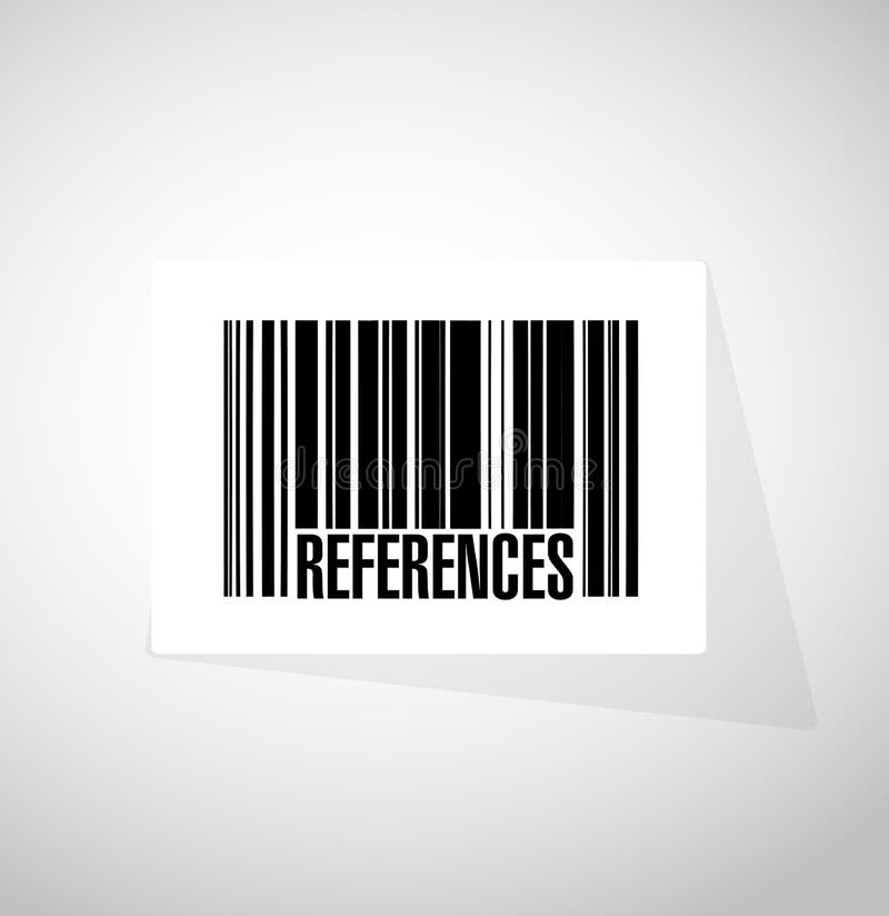 References Barcode Sign Concept Stock Illustration - Illustration of ...