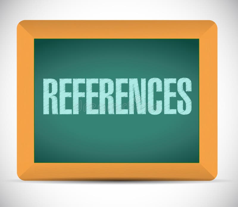 References Wood Sign Concept Illustration Stock Illustration ...