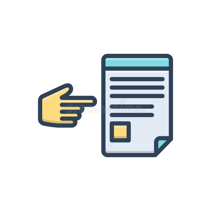 References Icon Image. stock vector. Illustration of document - 282903265