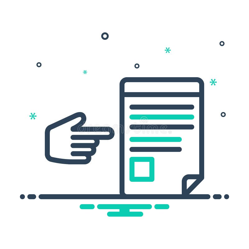 Mix Icon for References, Hint and Allusion Stock Illustration ...