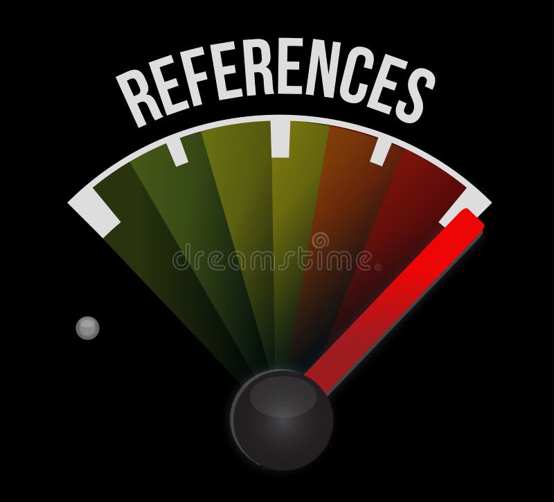 References Speedometer Sign Concept Stock Illustration - Illustration ...
