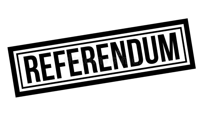 Referendum Typographic Stamp Stock Vector - Illustration of opinion ...