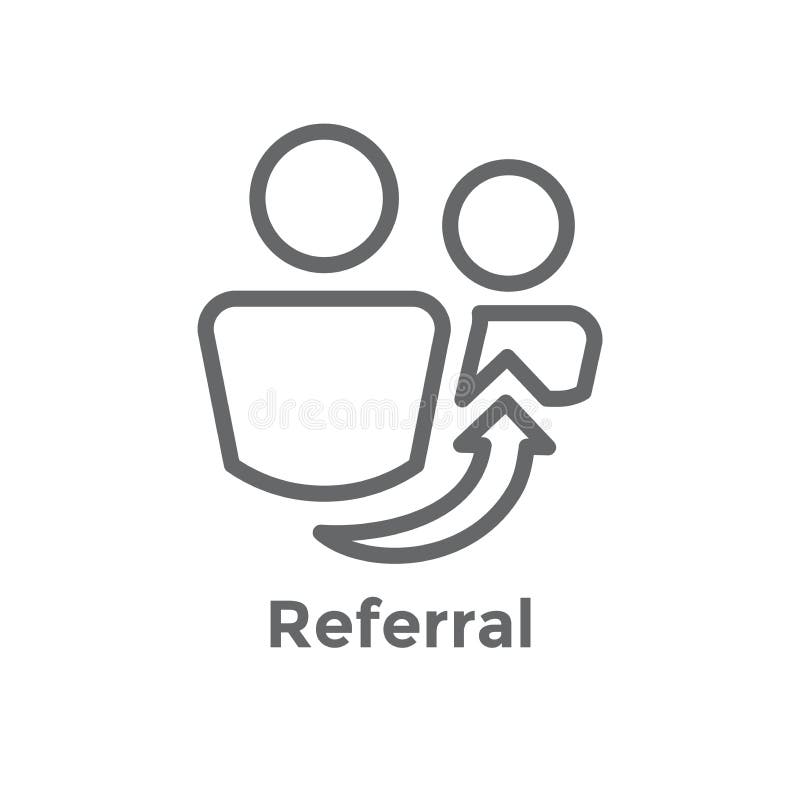 Referral Job Reference Icon with Recommendations, Performance Review ...