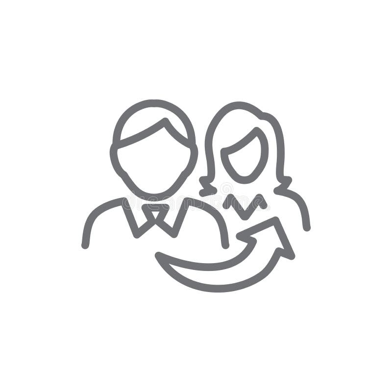 Referral Job Reference Icon with Recommendations, Performance Review ...