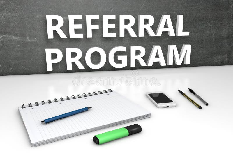 Referral Program stock illustration. Illustration of advice - 235040622