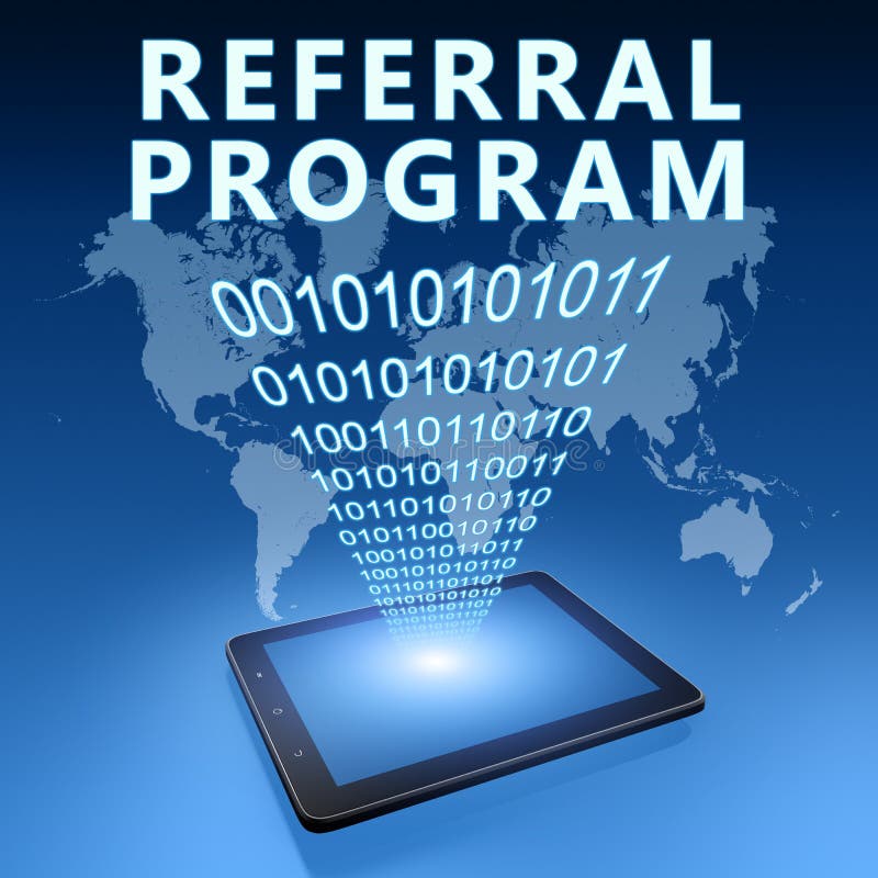 Referral Program stock illustration. Illustration of marketing - 153930316