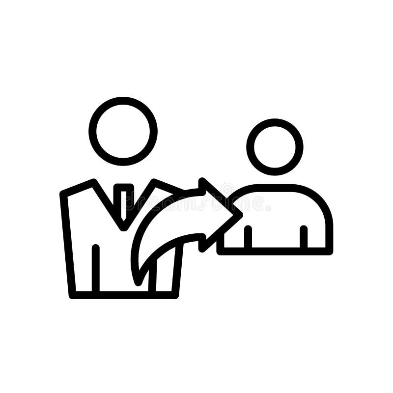 Referrals Icon Isolated On White Background Stock Vector - Illustration ...