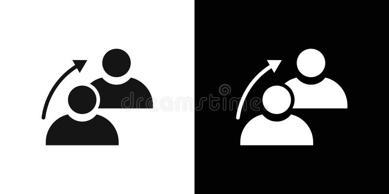 Referrals Icon Logo Set Vector Stock Vector - Illustration of teamwork ...