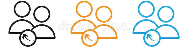 Referrals Icon Vector Logo Set Collection for Web App Ui Stock Vector ...