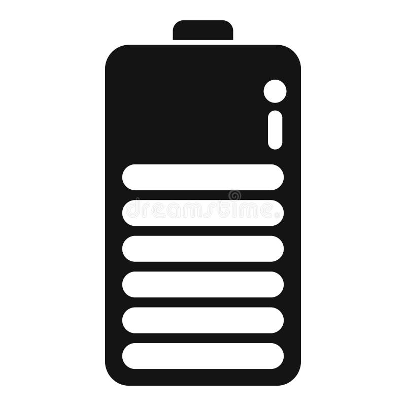 Refill Battery Icon Simple Vector. Power Energy Up Stock Illustration ...