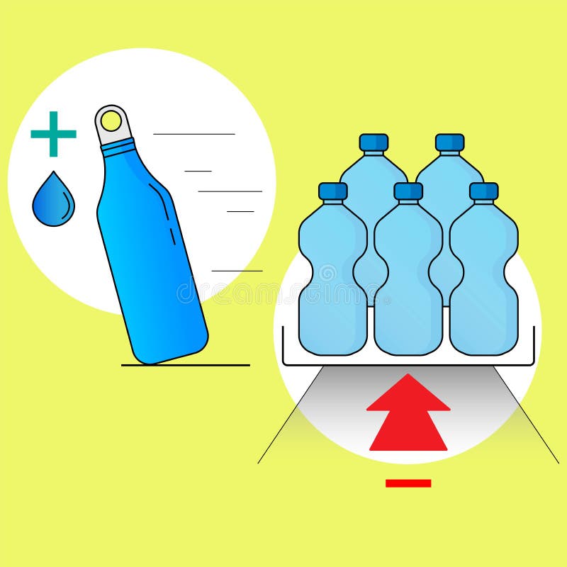 Refill Reduce Plastic 2 stock vector. Illustration of impact - 188406529