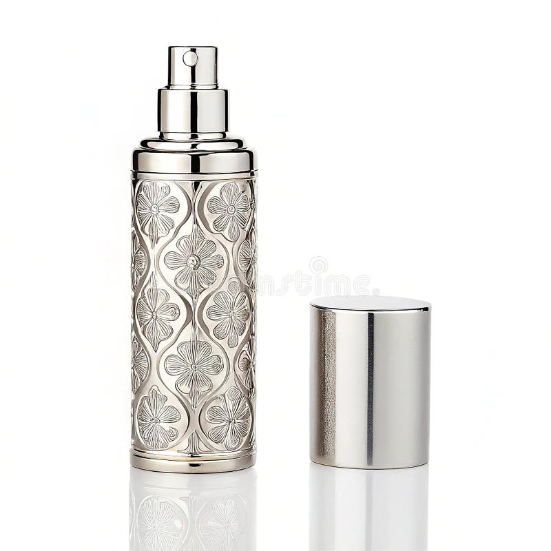 Refillable Perfume Atomizer on White Background Stock Illustration ...