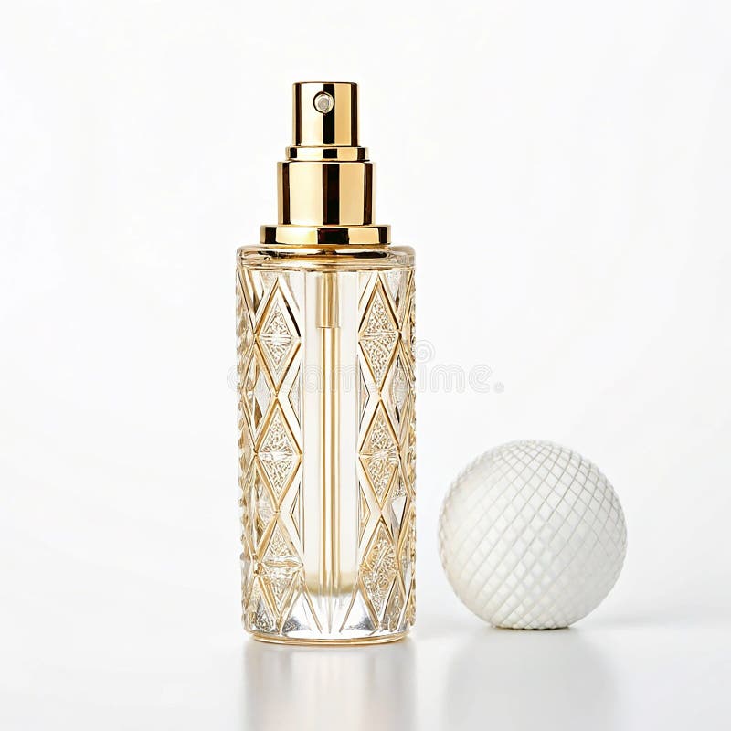 Refillable Perfume Atomizer on White Background Stock Illustration ...