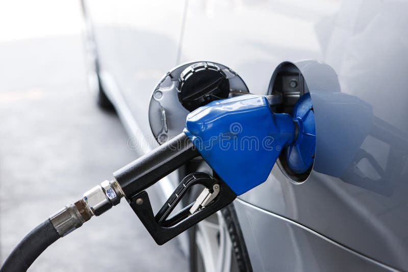 Refilling Fuel Seen From Inside Of Gas Tank Stock Image - Image of ...