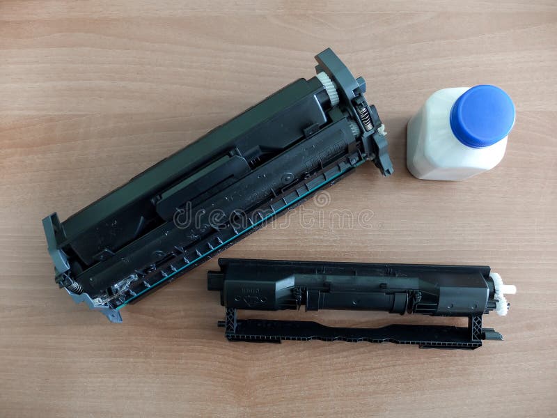 Refilling the Laser Printer Toner Cartridge Stock Image - Image of ...