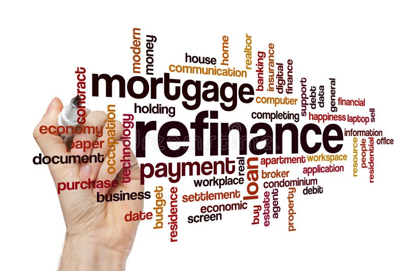 Refinance Word Cloud Concept Stock Illustration - Illustration of ...