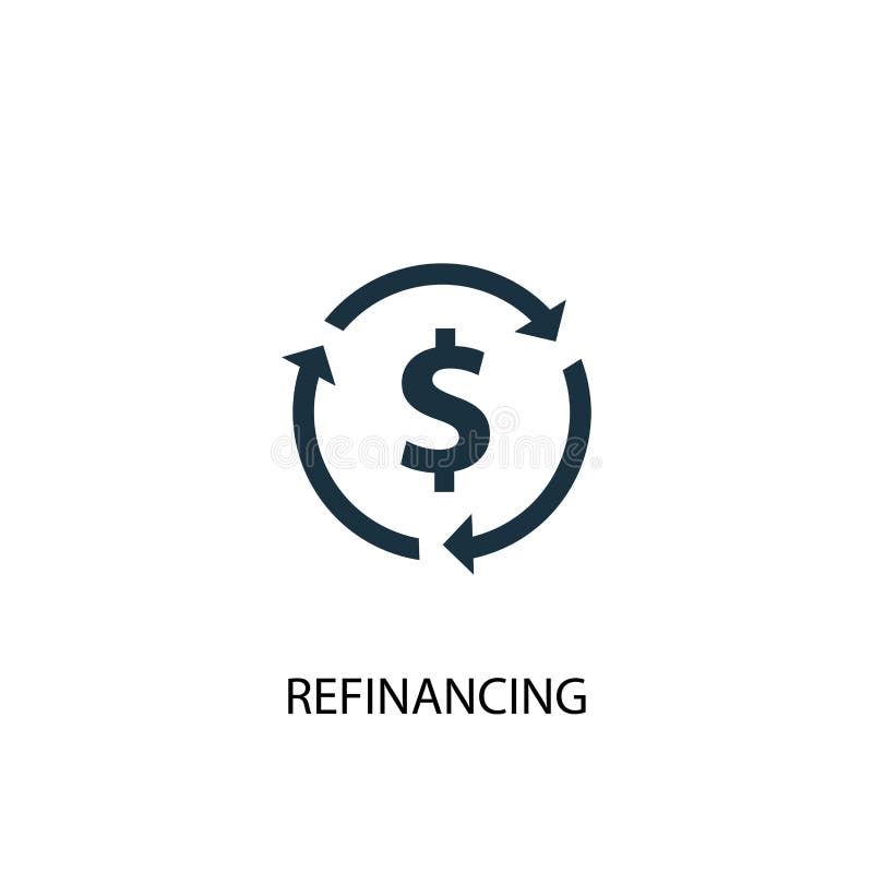 Refinancing Icon. Simple Element Stock Vector - Illustration of growth ...