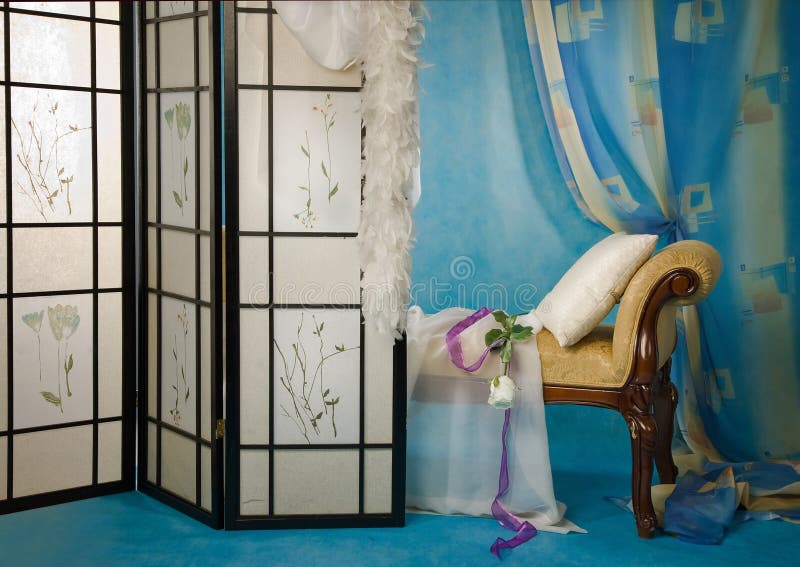 Refined boudoir interior stock image. Image of indoors - 17797105