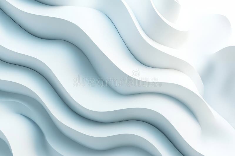 A Refined 3D Light White Background with Abstract Shapes and Subtle ...