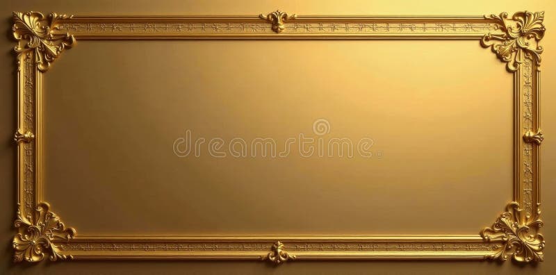 Refined Golden Square Vector Border Ideal Stock Illustrations – 6 ...