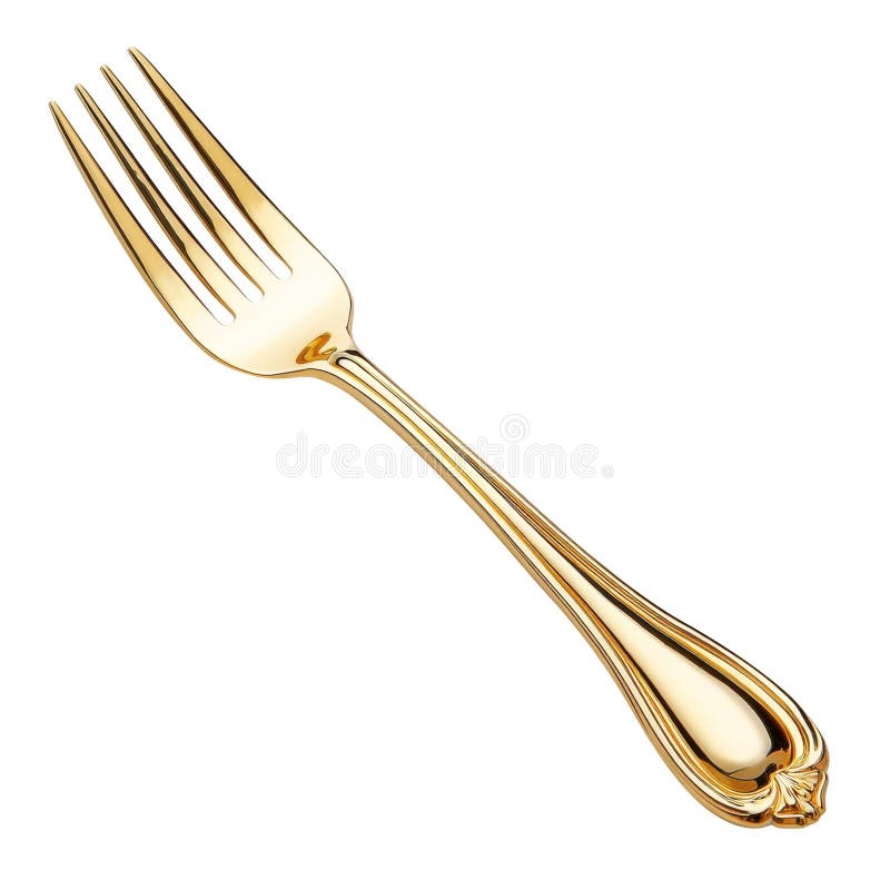 Refined Matte Gold Serving Fork with Elegant Sculpted Handle Design ...