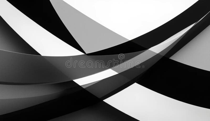 Minimal Monochrome Abstract Pattern with Clean Graphic Forms ...
