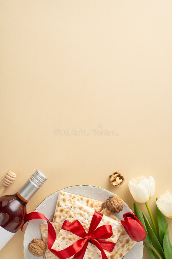 Refined Passover Vertical Display Viewed from the Top, Featuring a ...