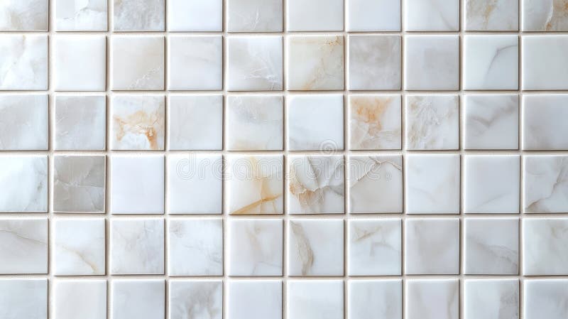 A Refined and Seamless White Ceramic Tile Wall Texture with a Uniform ...
