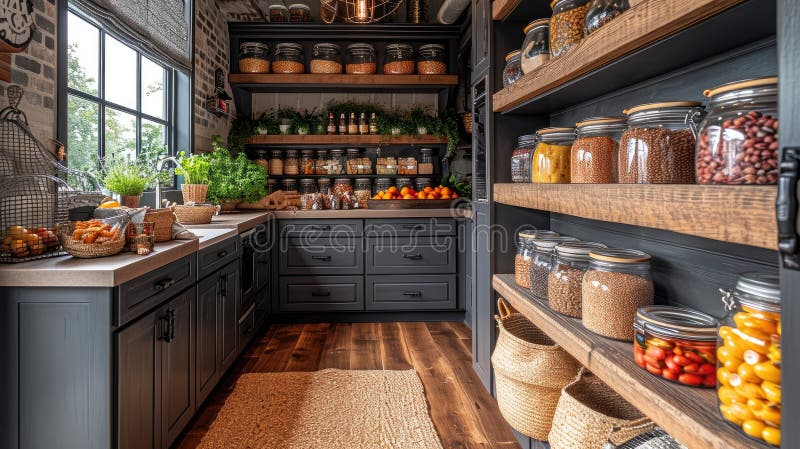 Refined Storage Pantry Design Stock Illustration - Illustration of ...