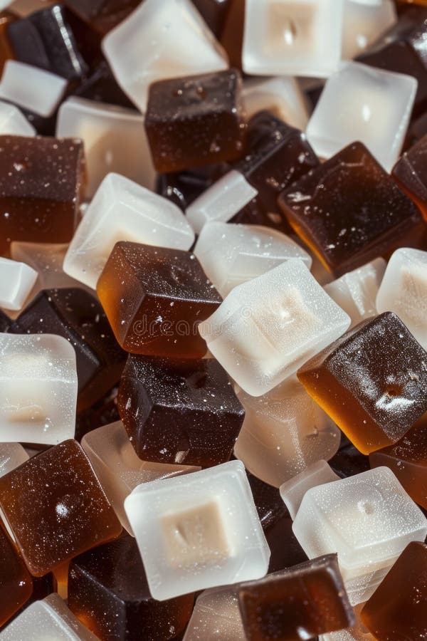 Refined Sugar Cubes Close Up Stock Image - Image of processed, candy ...
