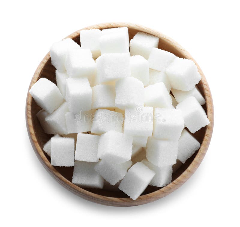 Refined Sugar Isolated on White Stock Image - Image of pure, delicious ...