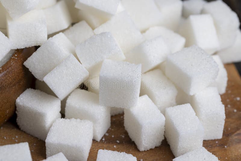 Refined White Beet Sugar, Cubes Stock Image - Image of refined, dessert ...