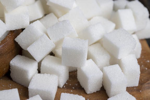 Refined White Beet Sugar, Cubes Stock Image - Image of refined, dessert ...