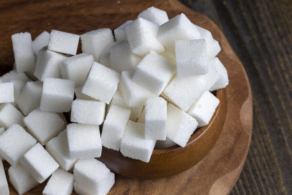 Refined White Beet Sugar, Cubes Stock Image - Image of beet, diabetes ...