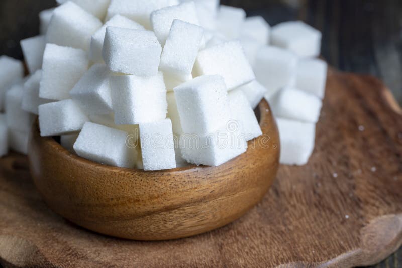 Refined White Beet Sugar, Cubes Stock Image - Image of natural, heap ...